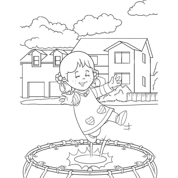 spring summer coloring book