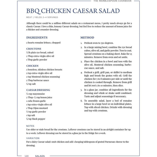 The Marblespoon Cookbook - 9781614651659 - Menucha Publishers Inc.